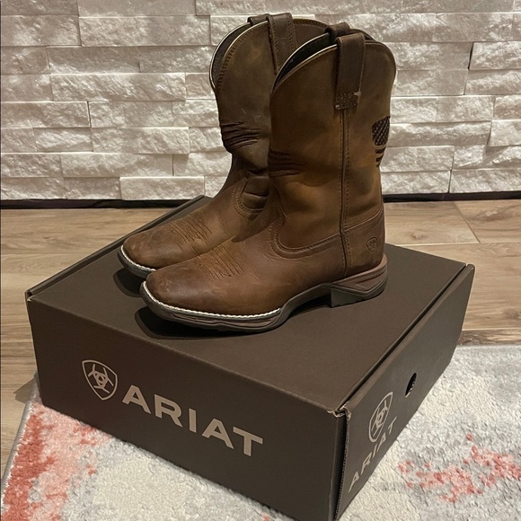 Ariat | Shoes | Ariat Anthem Patriotic Western Leather Boots | Poshmark